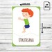 Printable Kids Exercise Cards, Digital Active Kid Card Set, Set of 16 ...
