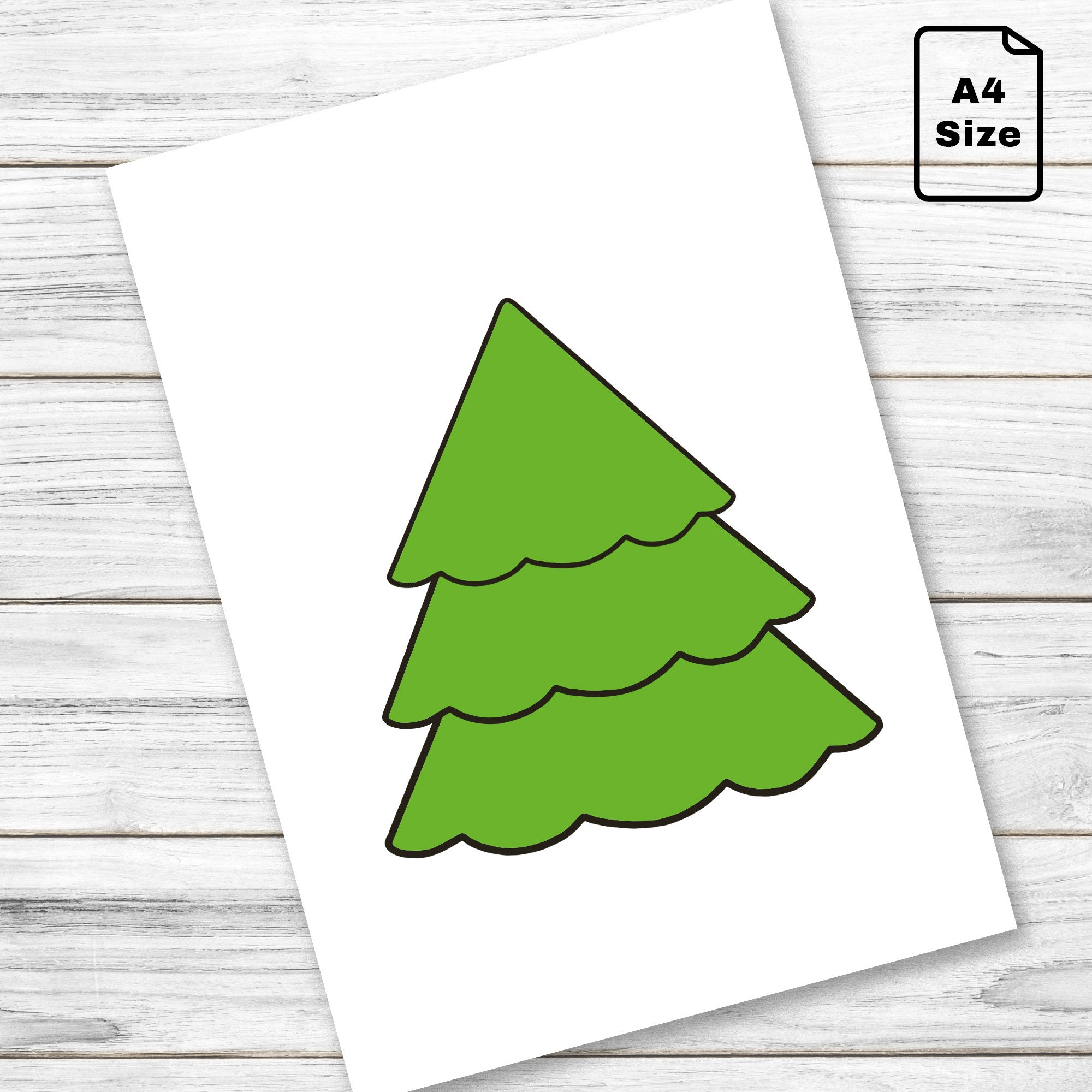 Christmas Tree Printable Craft Kit - Christmas Ornament Kids - Kids ...