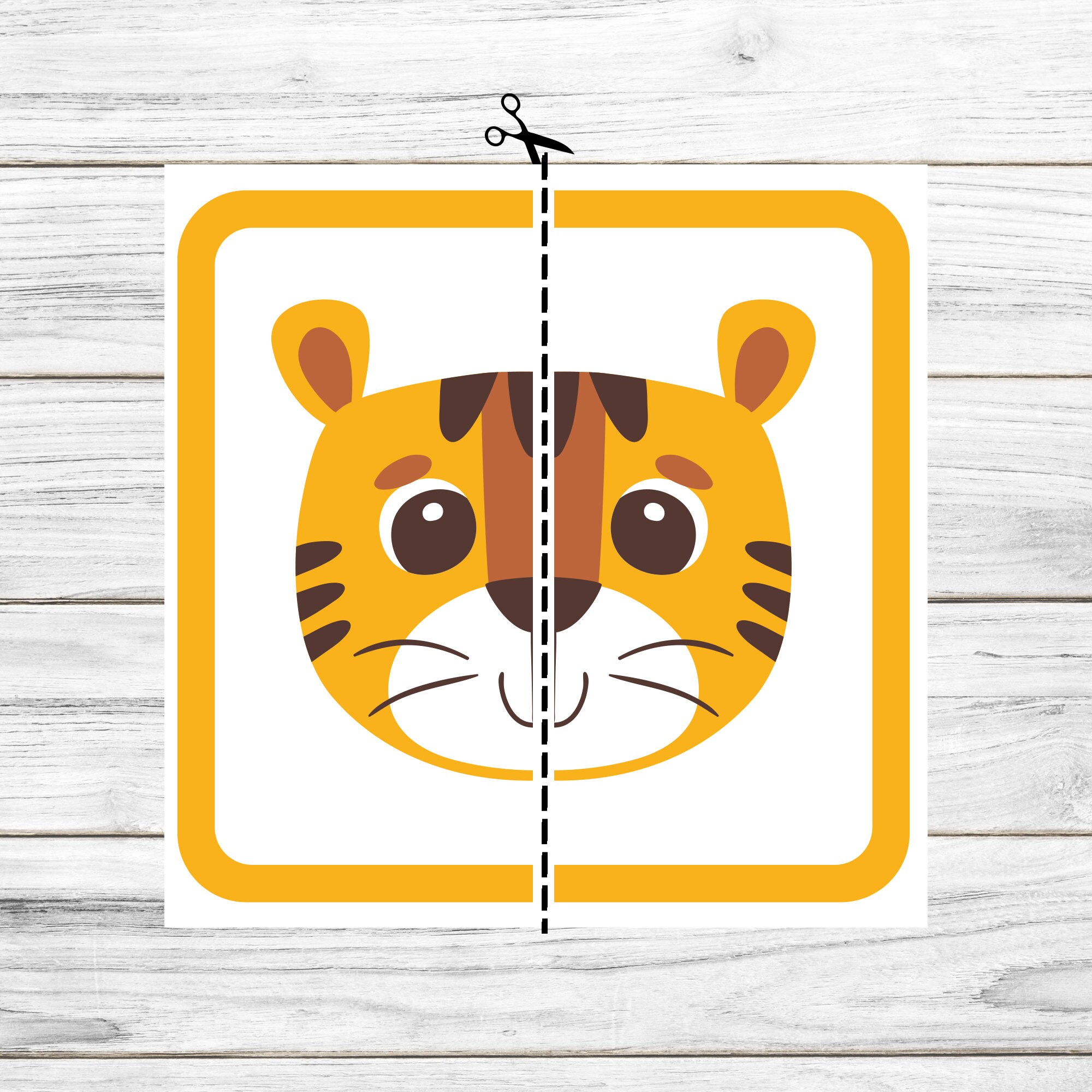 Animal Matching Game: Printable Puzzle for Kindergarten (PDF) - Etsy