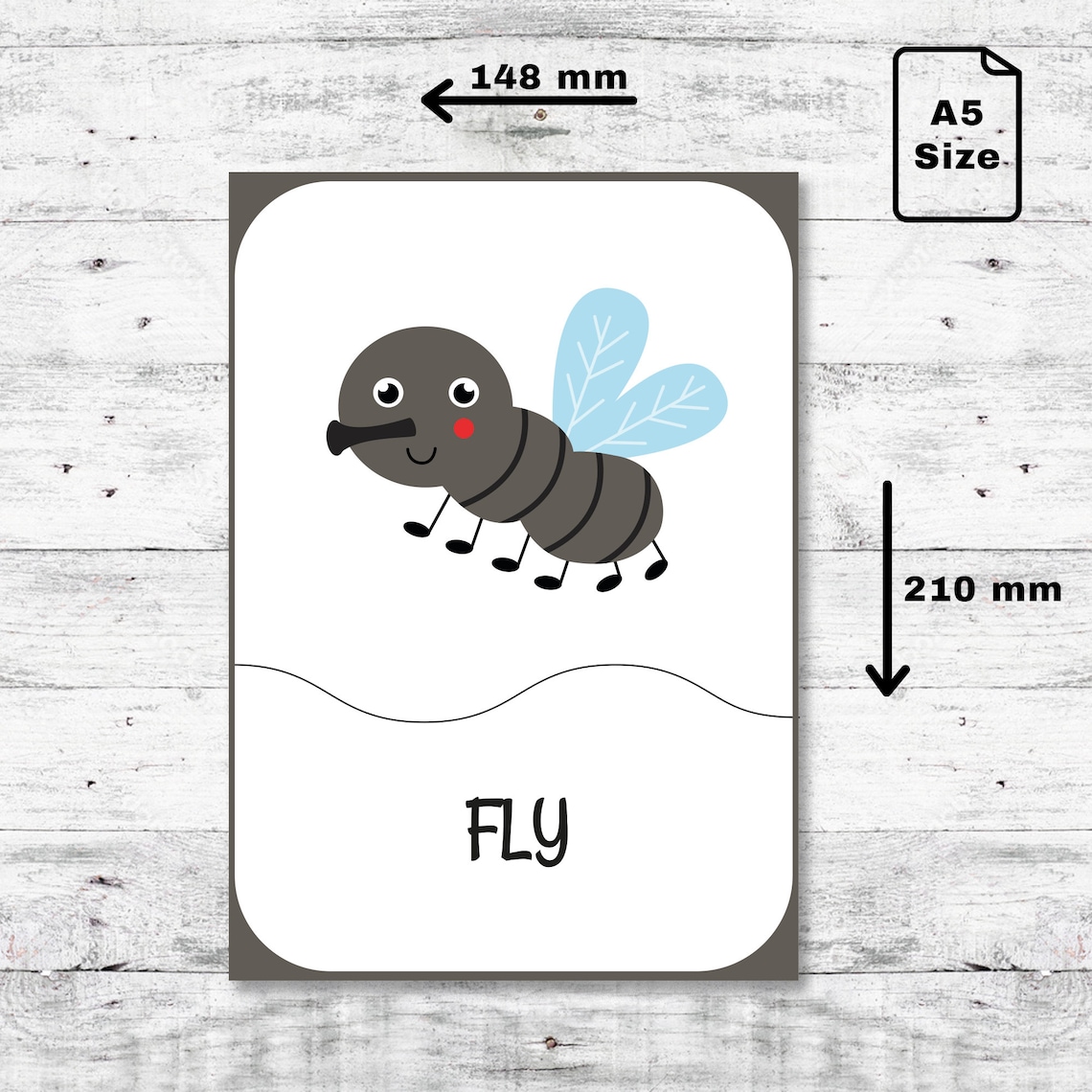Printable Insects Flashcards, Preschool Toddler Flash Cards, Montessori ...