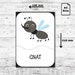 Printable Insects Flashcards, Preschool Toddler Flash Cards, Montessori ...