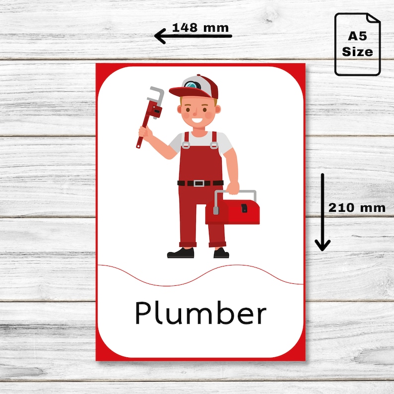 Community Helpers Flashcards: Occupations Printable Cards (PDF) - Etsy