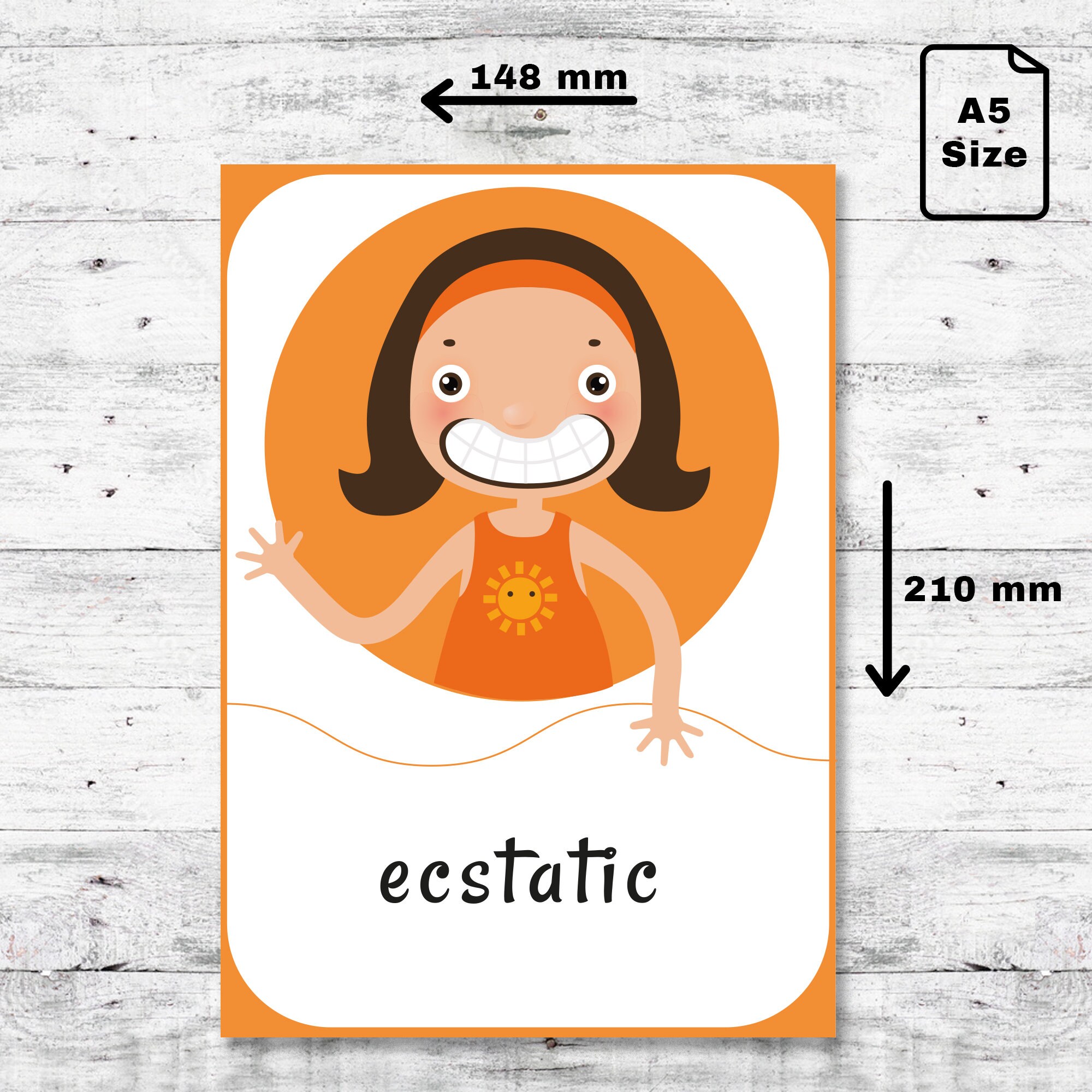 12 PDF Digital Printable Emotion Cards, Feelings & Emotion Cards ...