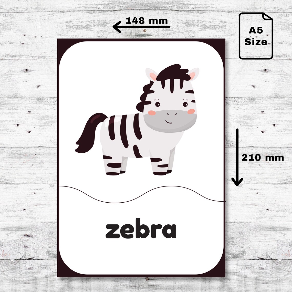 Animal Flash Cards for Children Montessori Animal Flash Cards Animal ...