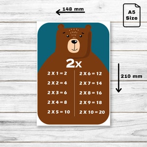 10 Printable Multiplication Cards Worksheets - 1-10 Times Tables PDF ...