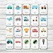 Transportation Cards - Preschool Printable Flash Cards - Transportation ...