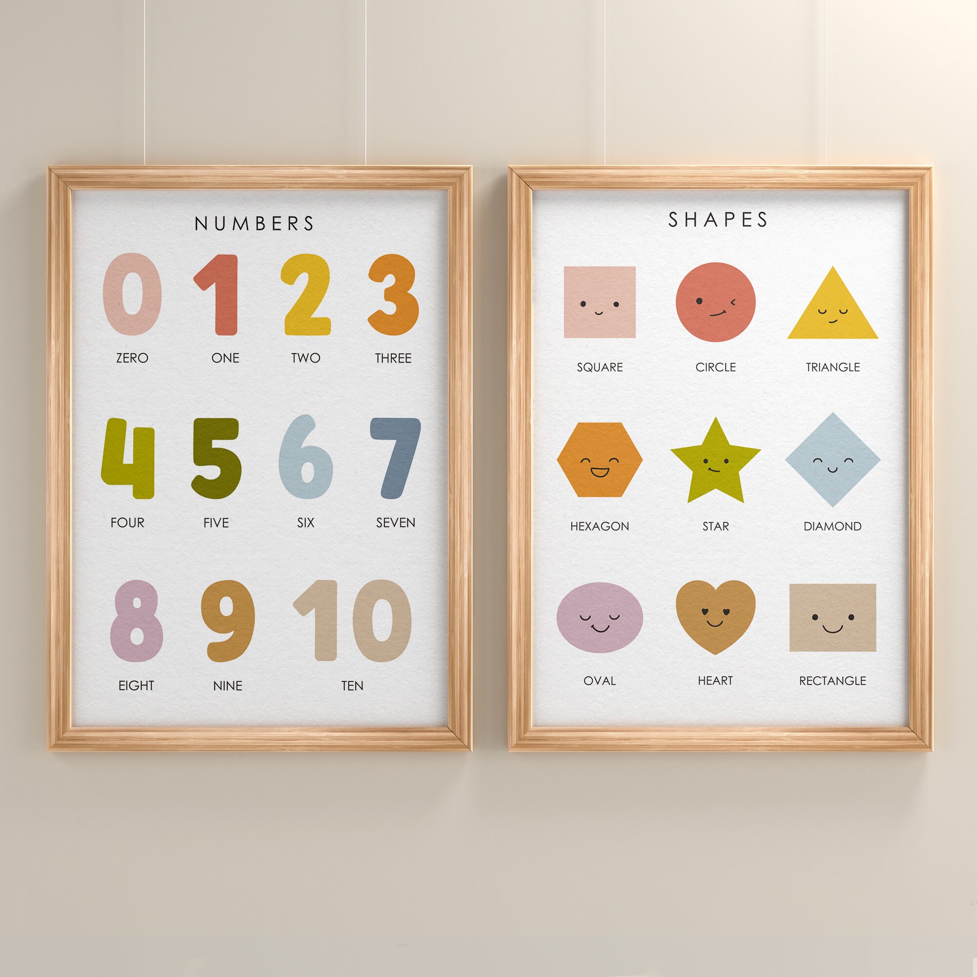 Set of 8 Prints Educational Classroom Posters, 8 Homeschool Prints ...