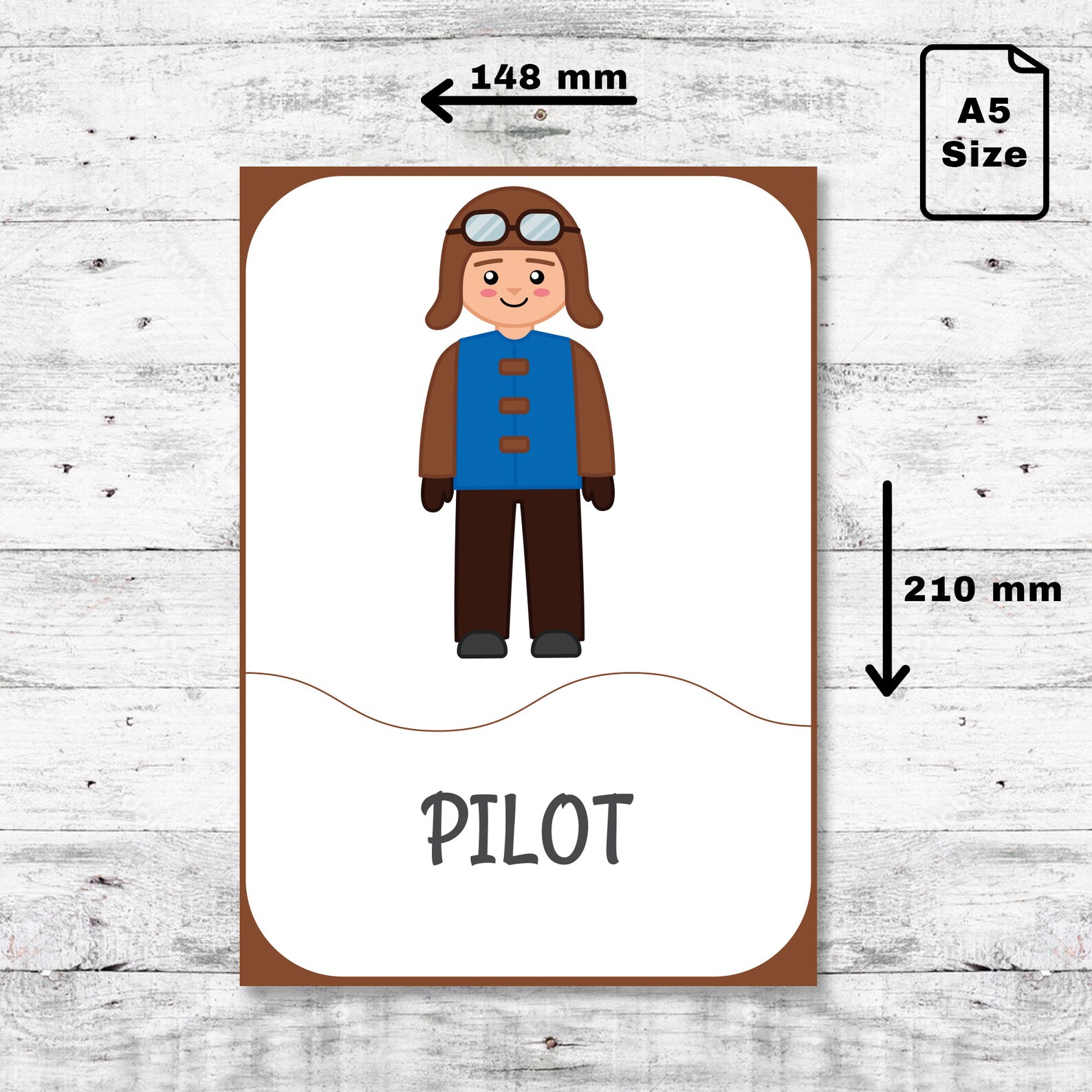 Occupation Printable Flash Cards, Kindergarten Printable Flash Cards ...