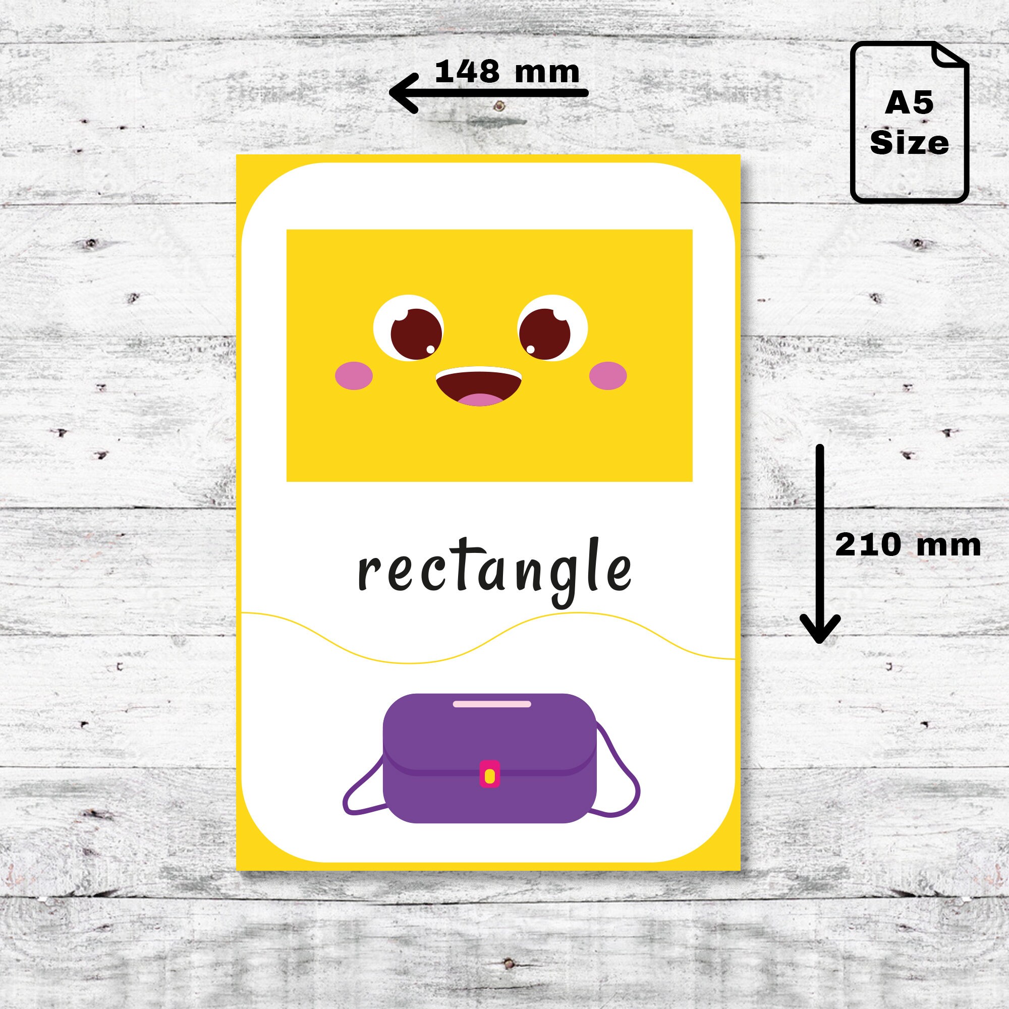 Printable Modern Shapes Flashcards Basic Shape Flash Cards Printable ...