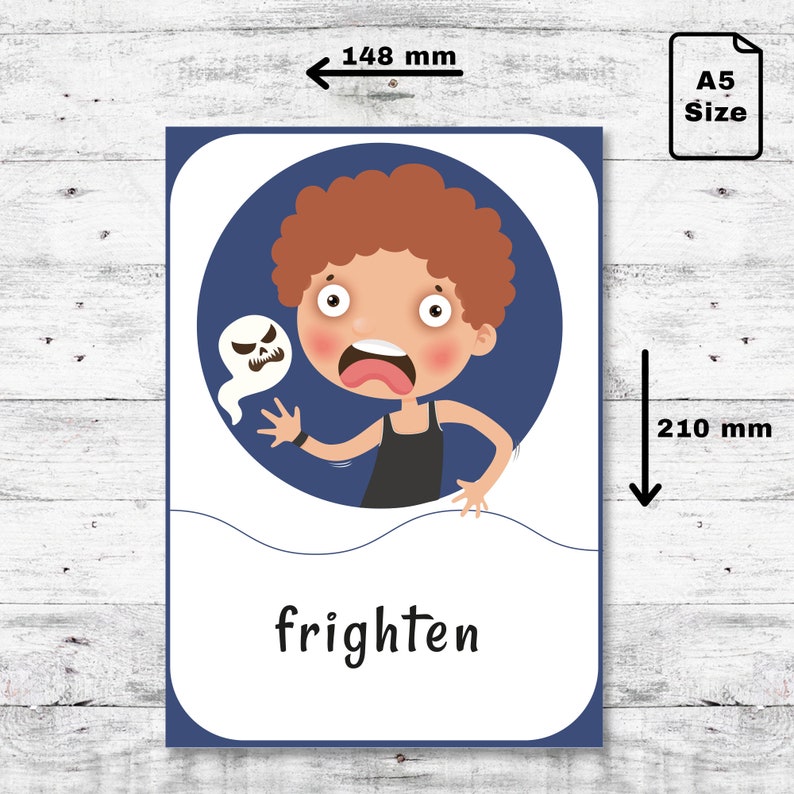 Printable Emotion Flashcard Sheets - Feelings Flash Card - Feelings ...