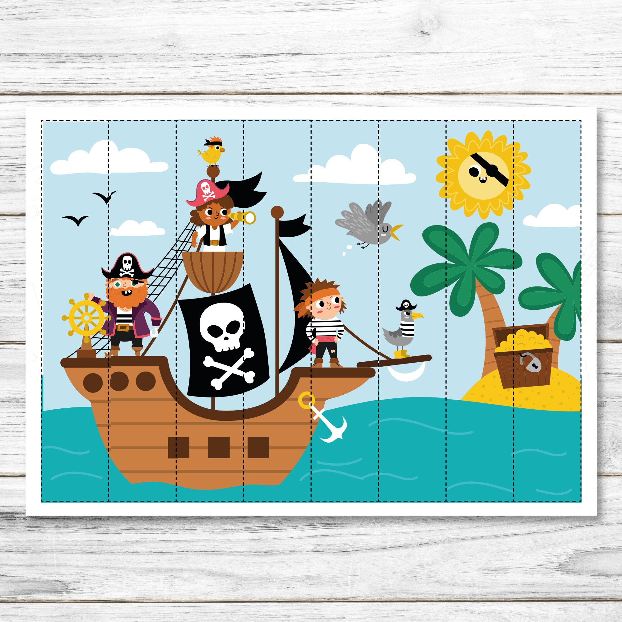 Digital Printable Educational Number Puzzle Game Matching Number Puzzle ...