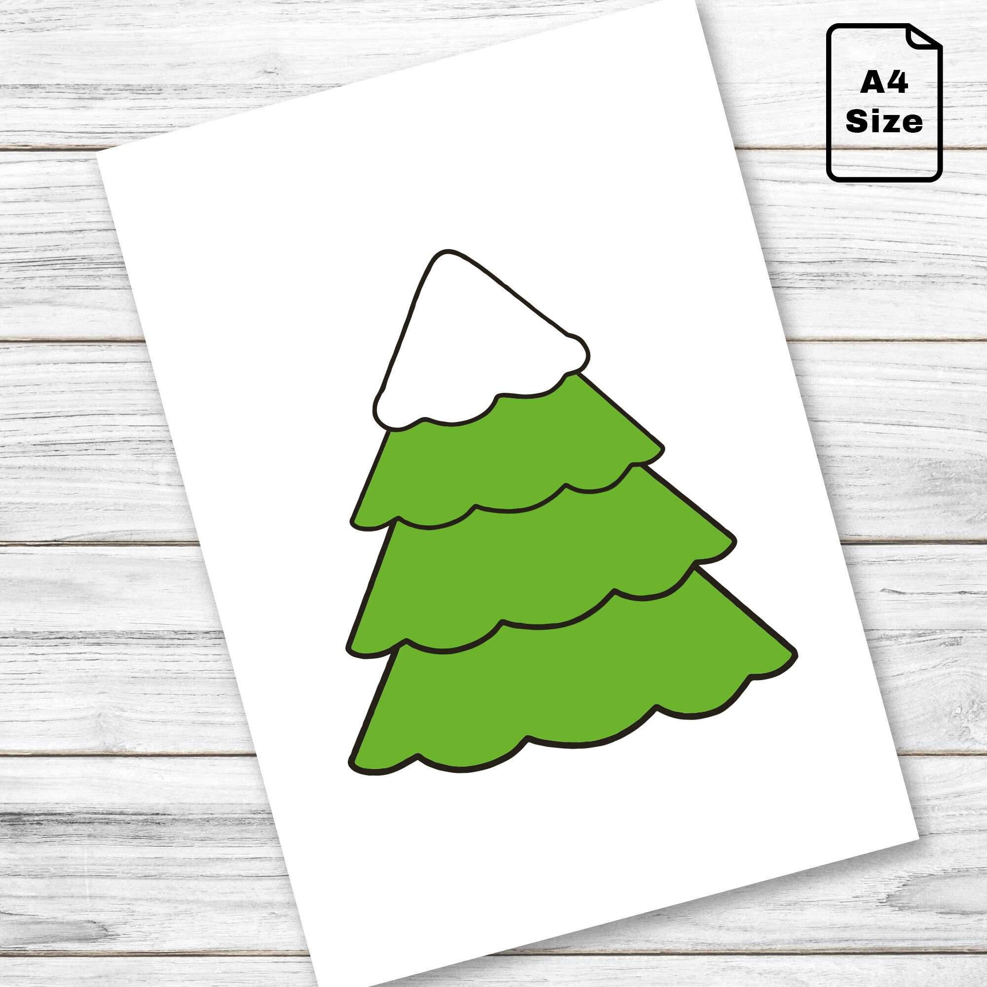 Christmas Tree Printable Craft Kit - Christmas Ornament Kids - Kids ...