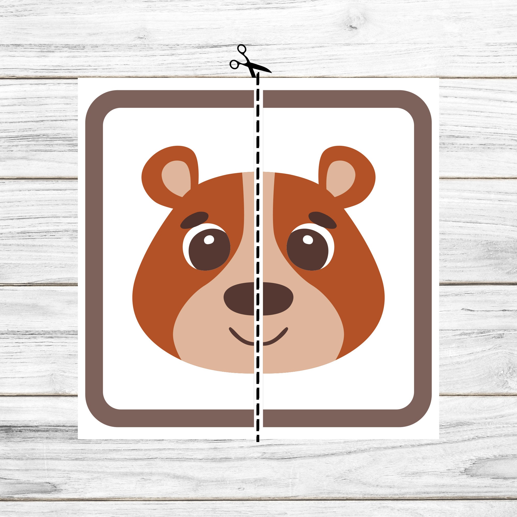 Animal Matching Game: Printable Puzzle for Kindergarten (PDF) - Etsy