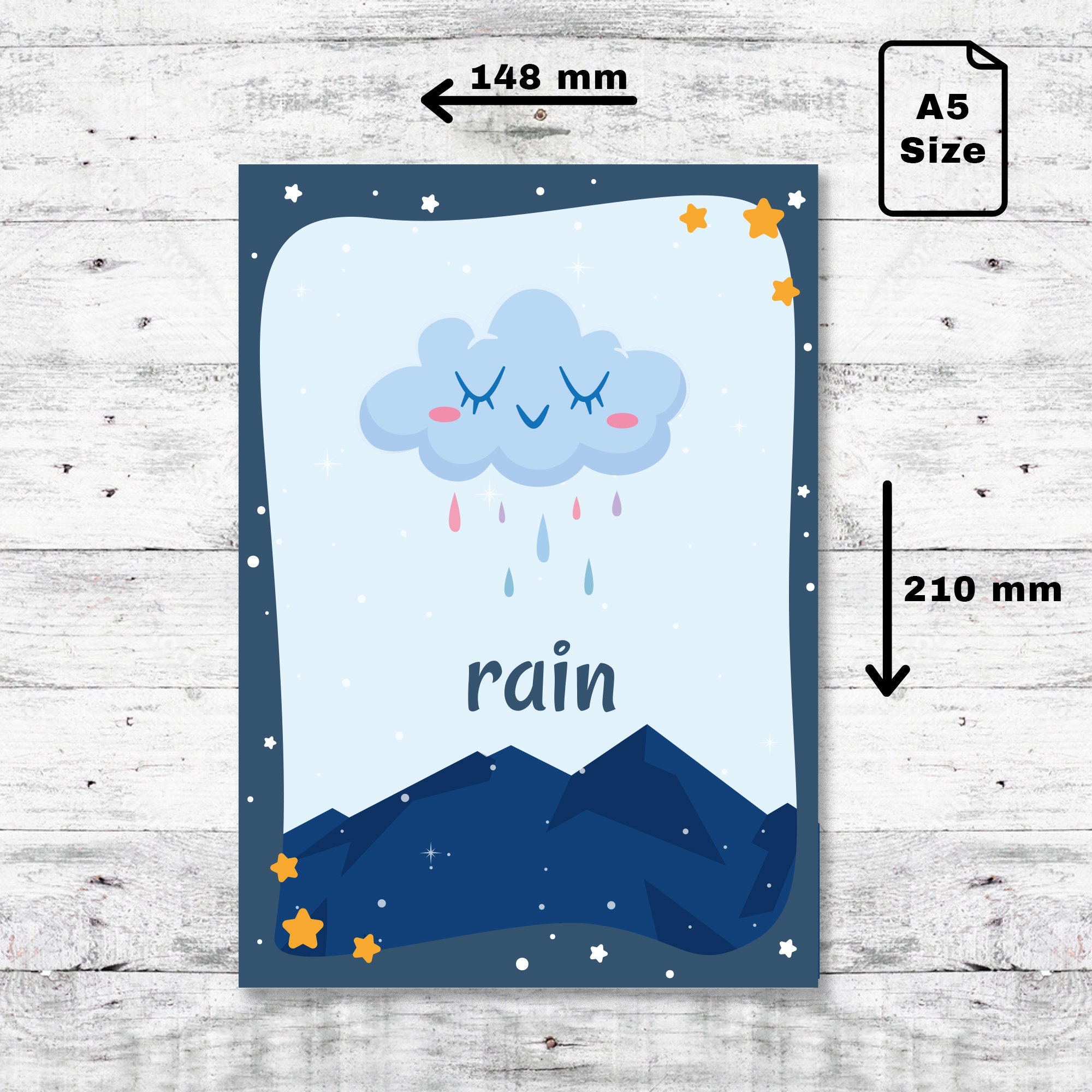 Printable Digital Weather Flashcards, Weather Flashcards, Weather ...