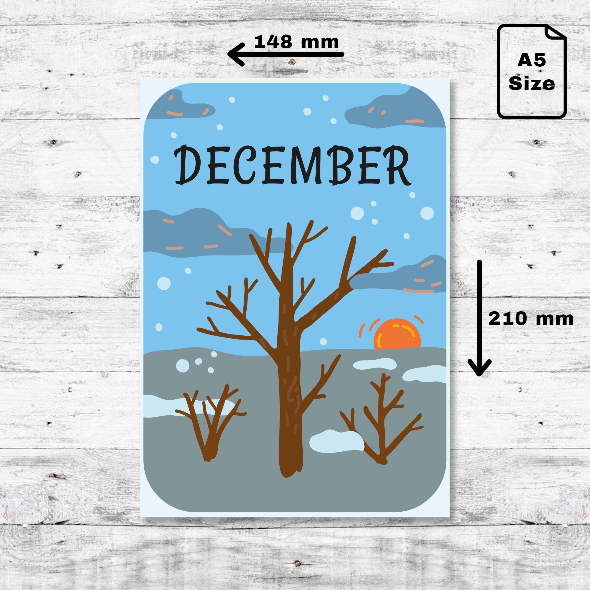 Digital Printable Months Year Seasons Flashcards, Printable Flashcards ...