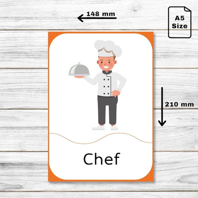 Occupations Digital Printable Flashcard - Community Helpers Printable ...