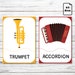 16 Musical Instruments Printable Flash Cards, Musical Instruments Cards ...