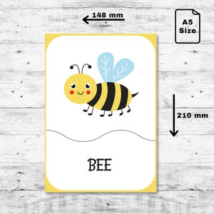 Printable Insects Flashcards, Preschool Toddler Flash Cards, Montessori ...