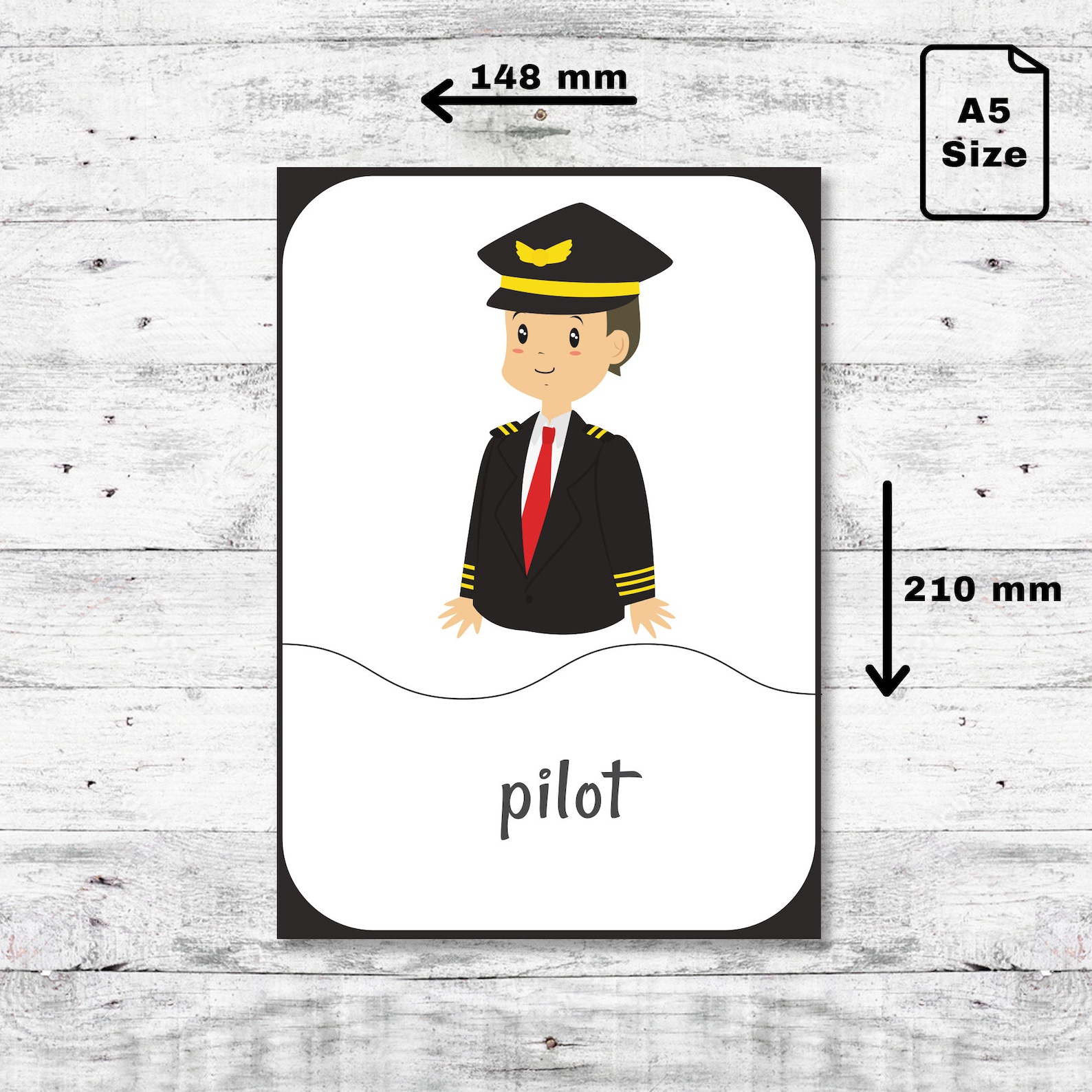 29 Professions Flash Cards: Kindergarten Printable (PDF) - Etsy