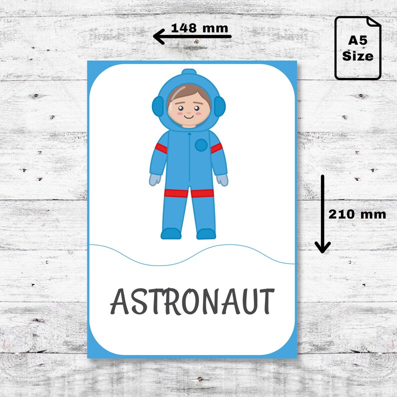 Occupation Printable Flash Cards, Kindergarten Printable Flash Cards ...