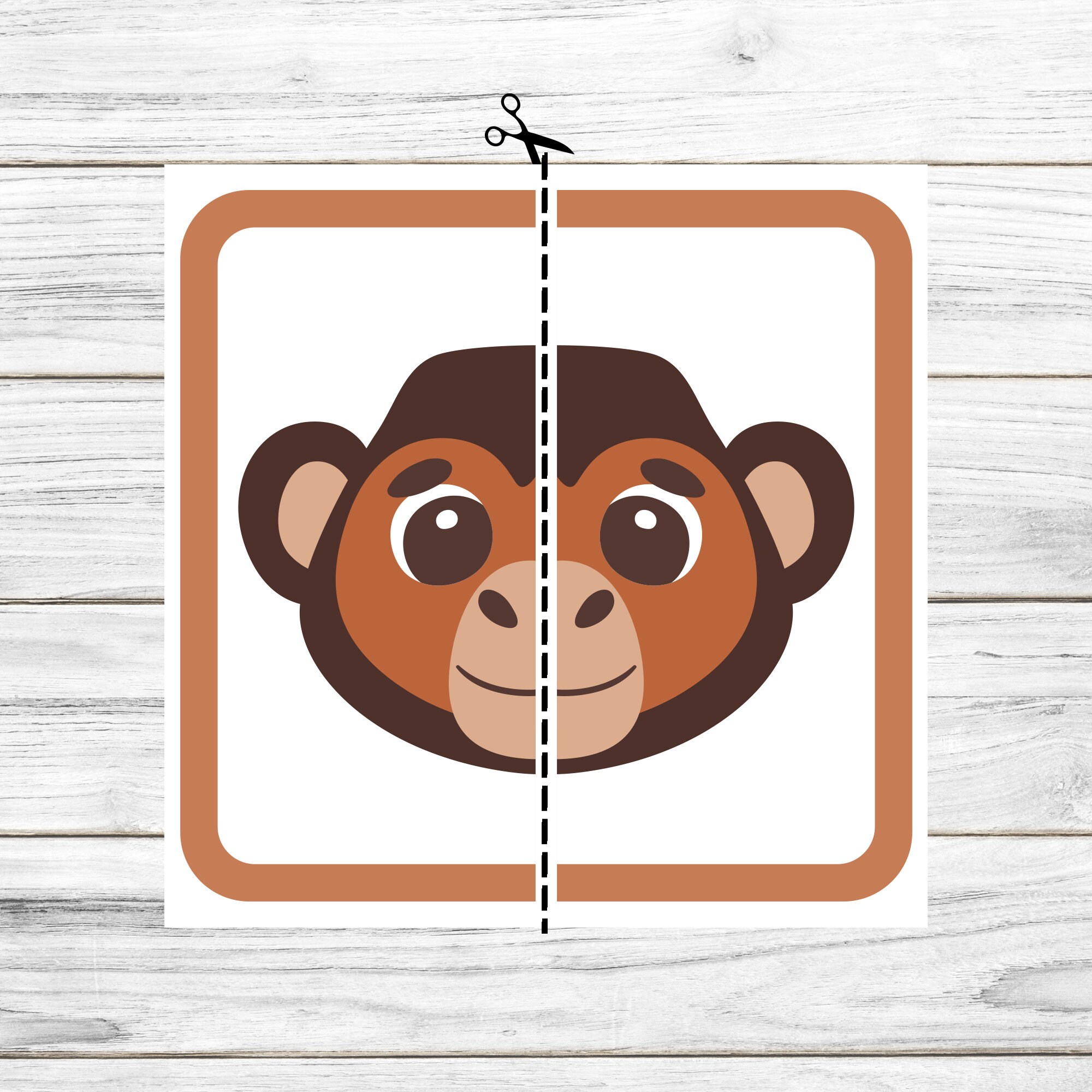 Animal Matching Game: Printable Puzzle for Kindergarten (PDF) - Etsy