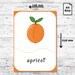 12 PDF Digital Printable Fruits and Vegetables Flashcards, Flashcards ...