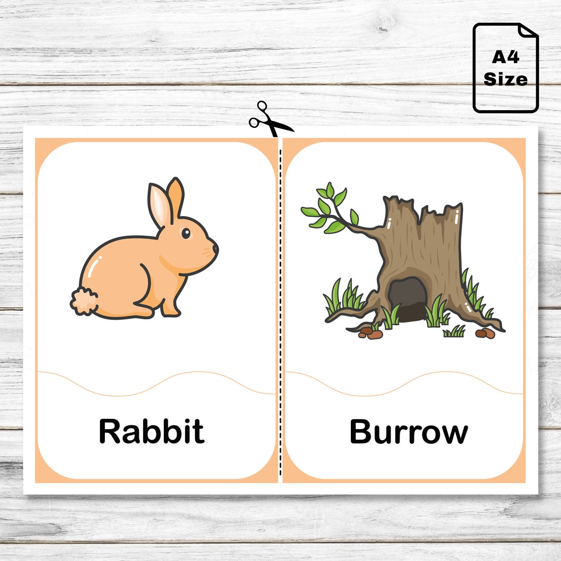 Animals and Their Homes Matching Cards - Printable Animals Flashcards ...