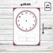 Prinable Telling the Time Blank Clocks Worksheet Template - Analog ...