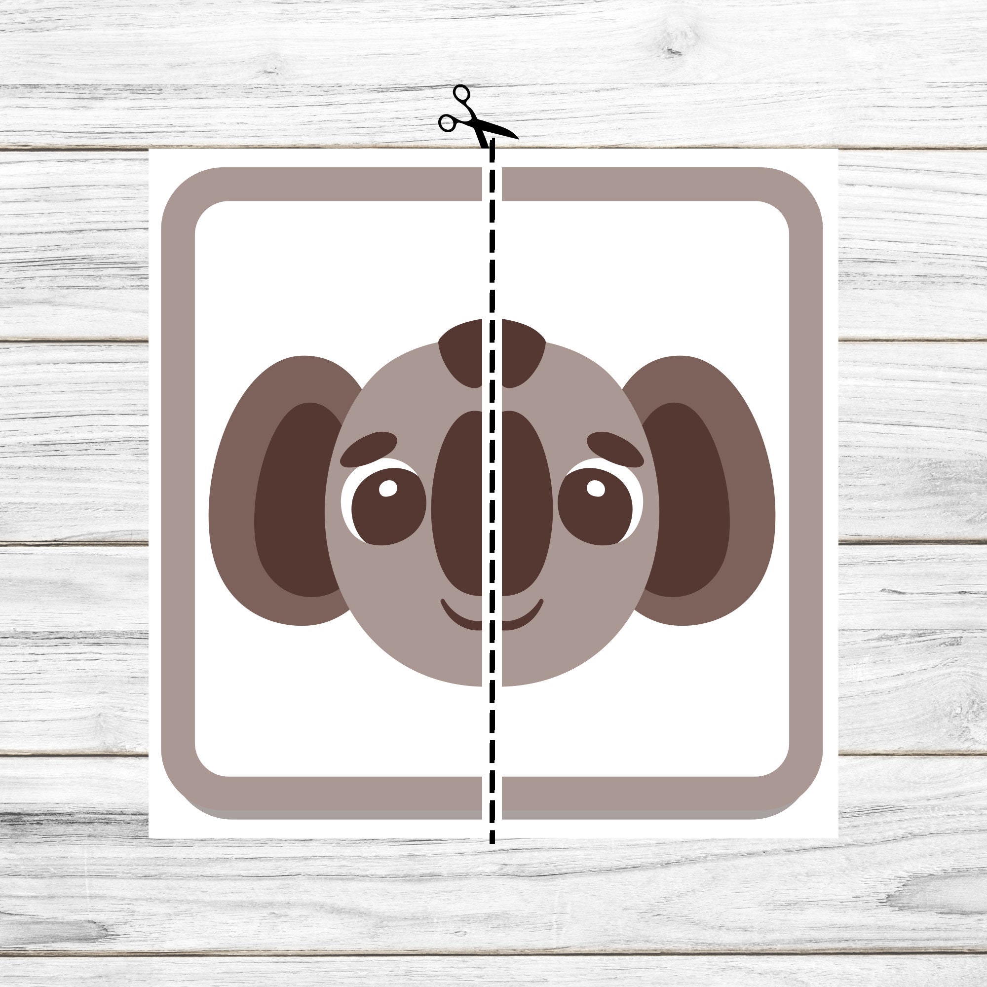 Animal Matching Game: Printable Puzzle for Kindergarten (PDF) - Etsy