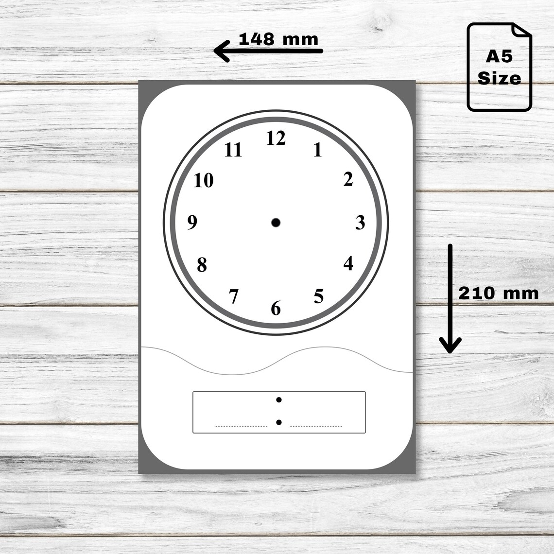 Prinable Telling the Time Blank Clocks Worksheet Template - Analog ...