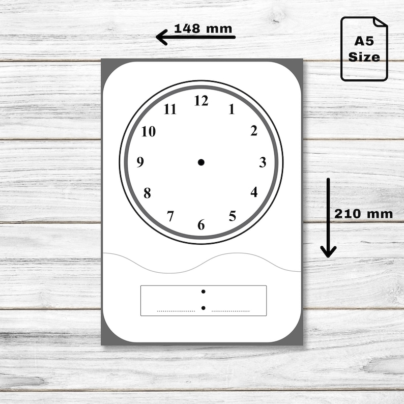 Prinable Telling the Time Blank Clocks Worksheet Template - Analog ...