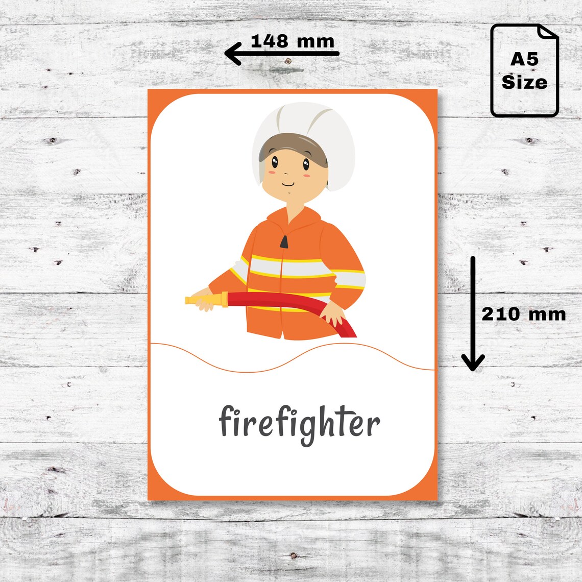 29 Professions Flash Cards: Kindergarten Printable (PDF) - Etsy