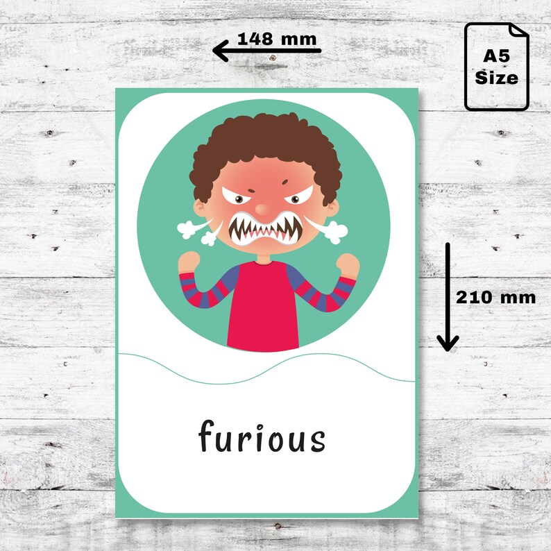 Printable Emotion Flashcard Sheets - Feelings Flash Card - Feelings ...