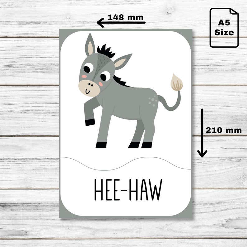 Farm Animal Sounds Printable Flashcards - Farm Animal Noise - Animal ...