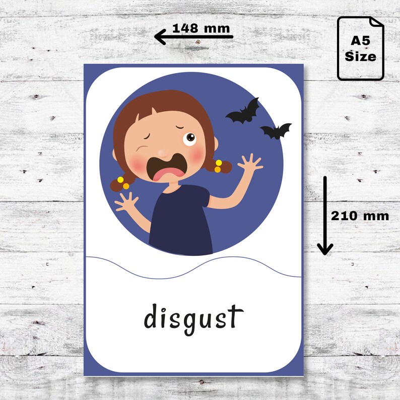 Emotion Flash Cards: Printable Feelings Cards for Kids (PDF Download ...