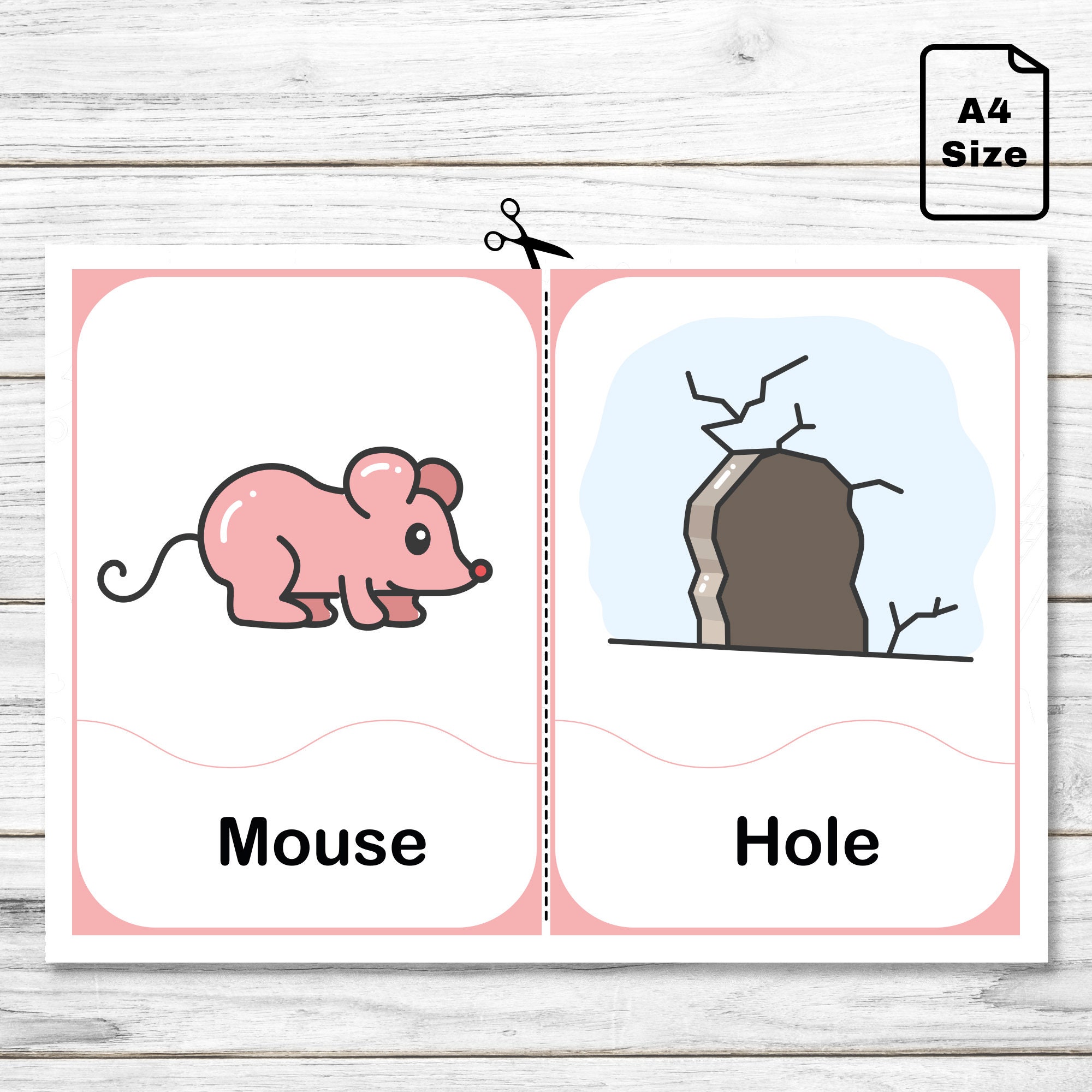Animal Homes Matching Cards: Montessori Flashcards (PDF) - Etsy UK