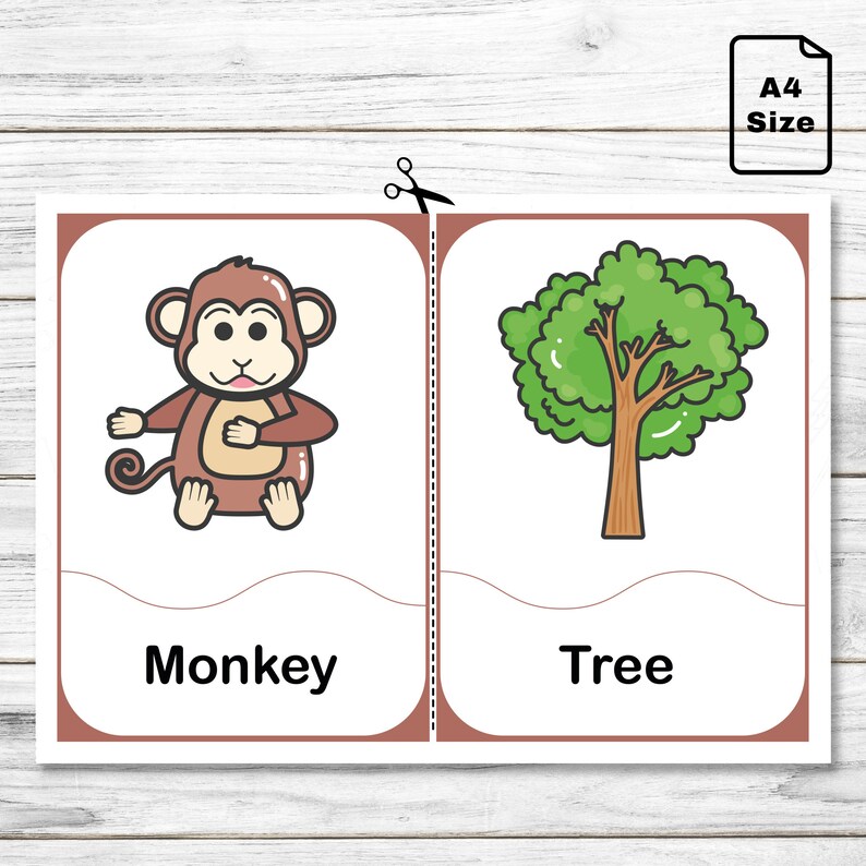 Animal Homes Matching Cards: Montessori Flashcards (PDF) - Etsy