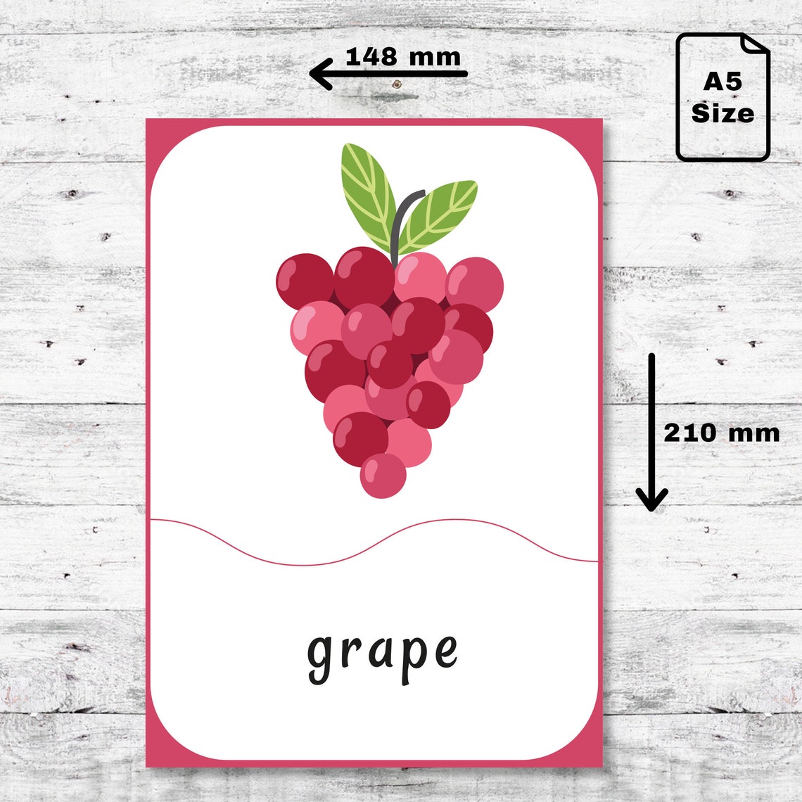 12 PDF Digital Printable Fruits and Vegetables Flashcards, Flashcards ...
