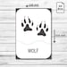 Printable Animal Footprints Flashcard - Printable Animals With ...