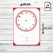Prinable Telling the Time Blank Clocks Worksheet Template - Analog ...