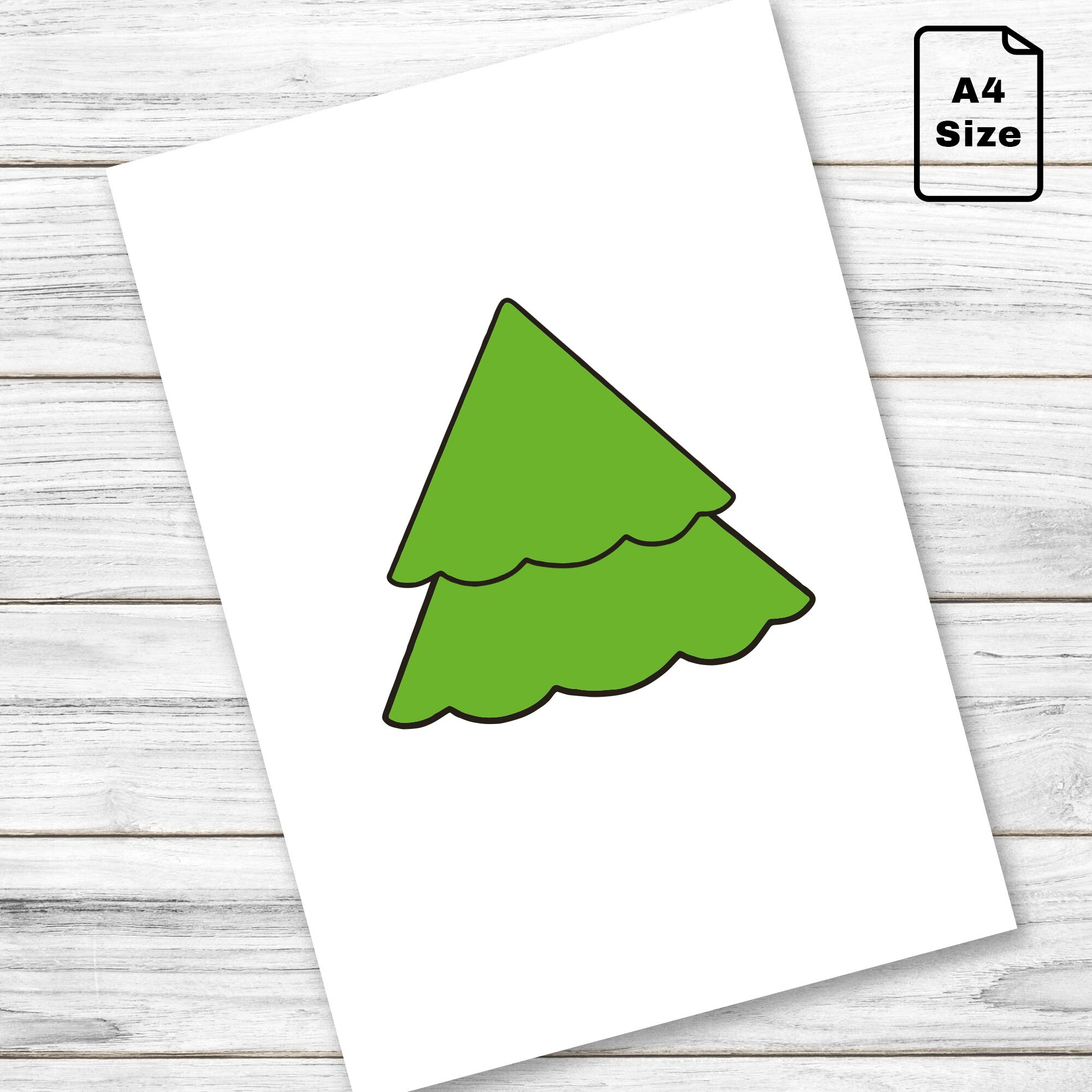 Christmas Tree Craft Kit: Printable Ornament for Kids (PDF) - Etsy