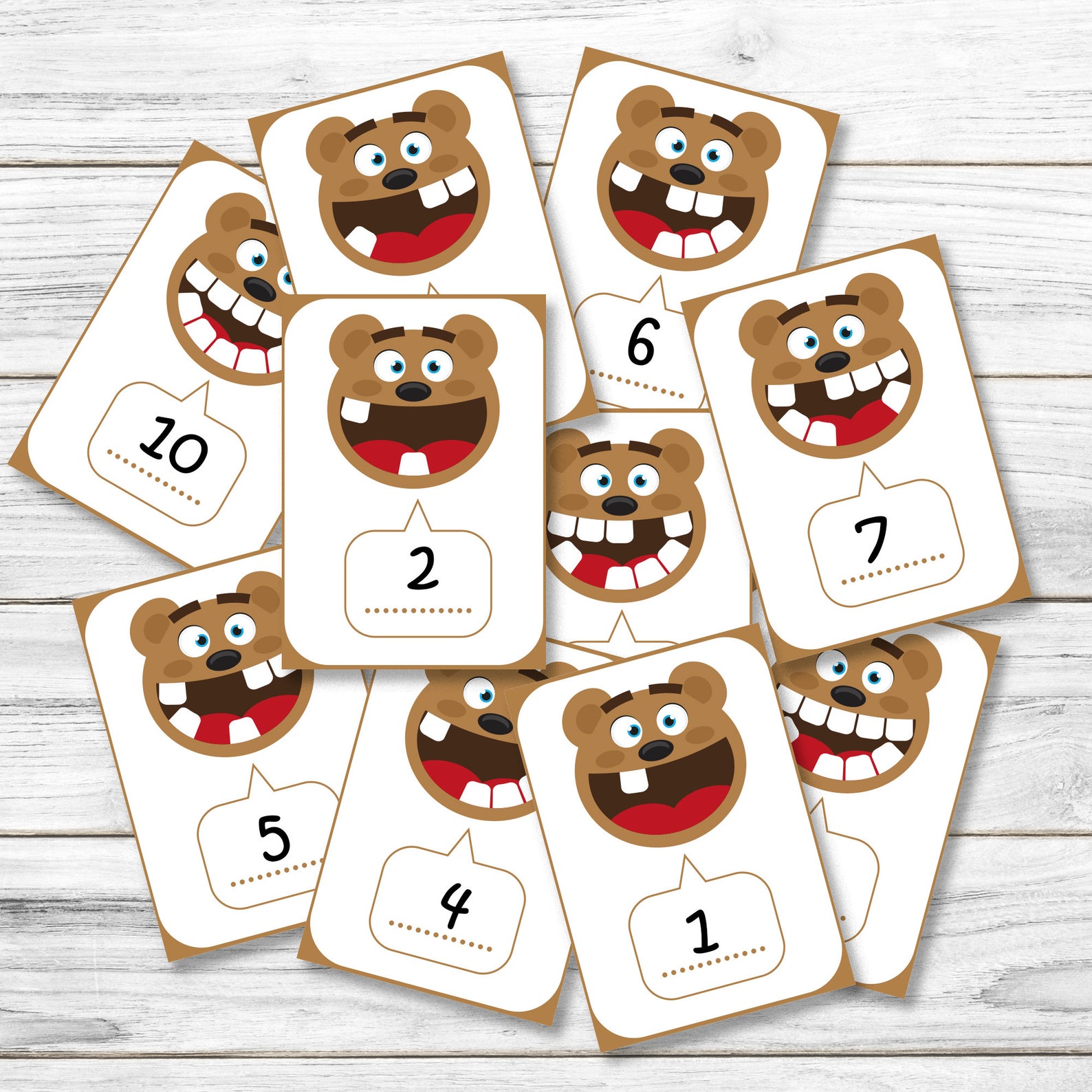 Number Tracing Digital Printable Flashcards - Number Flashcards ...