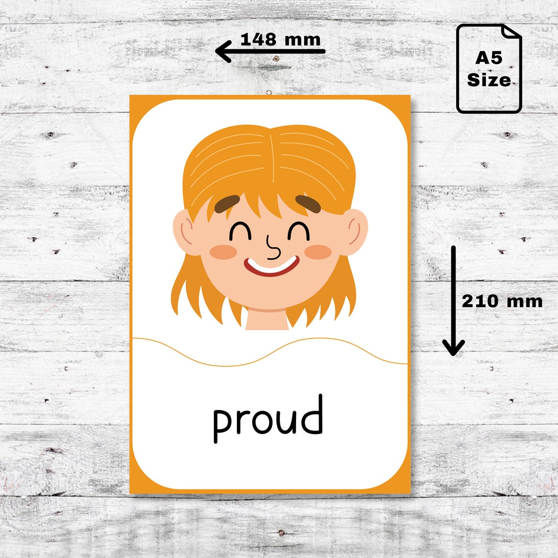 Emotion Flash Cards: Printable Feelings Cards for Kids (PDF Download ...