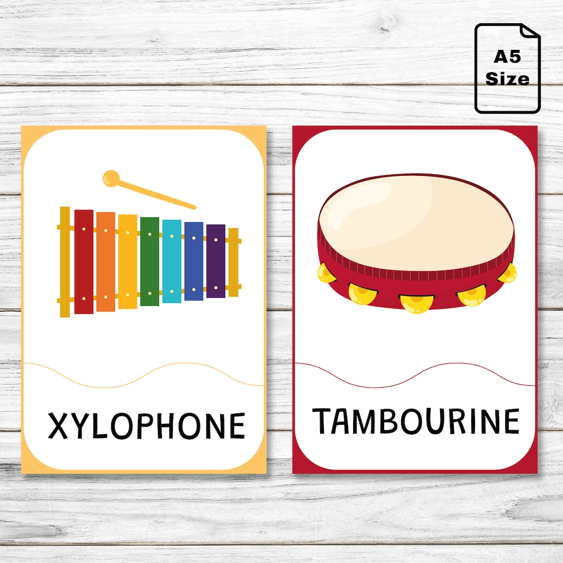 16 Musical Instruments Printable Flash Cards, Musical Instruments Cards ...