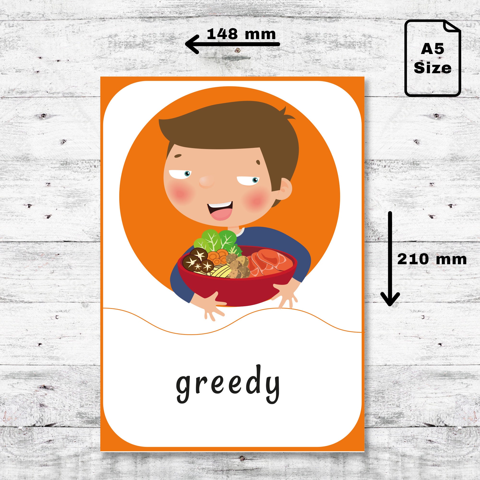 Emotion Flash Cards: Printable Feelings Cards for Kids (PDF Download ...