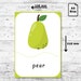 12 PDF Digital Printable Fruits and Vegetables Flashcards, Flashcards ...