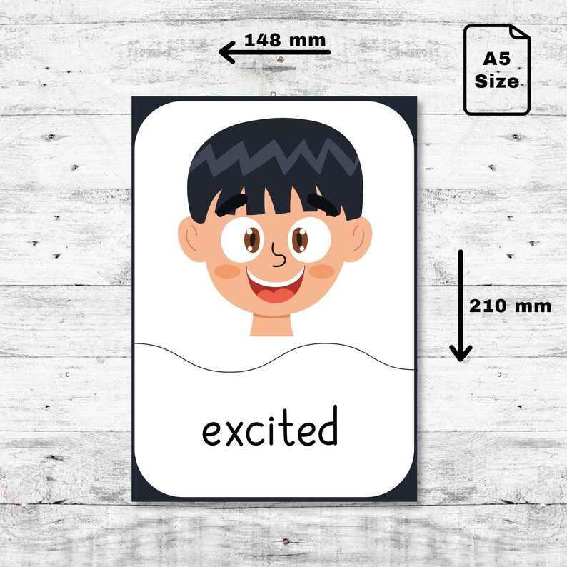 18 Pdf Digital Printable Emotion Cards Feelings Emotion Cards