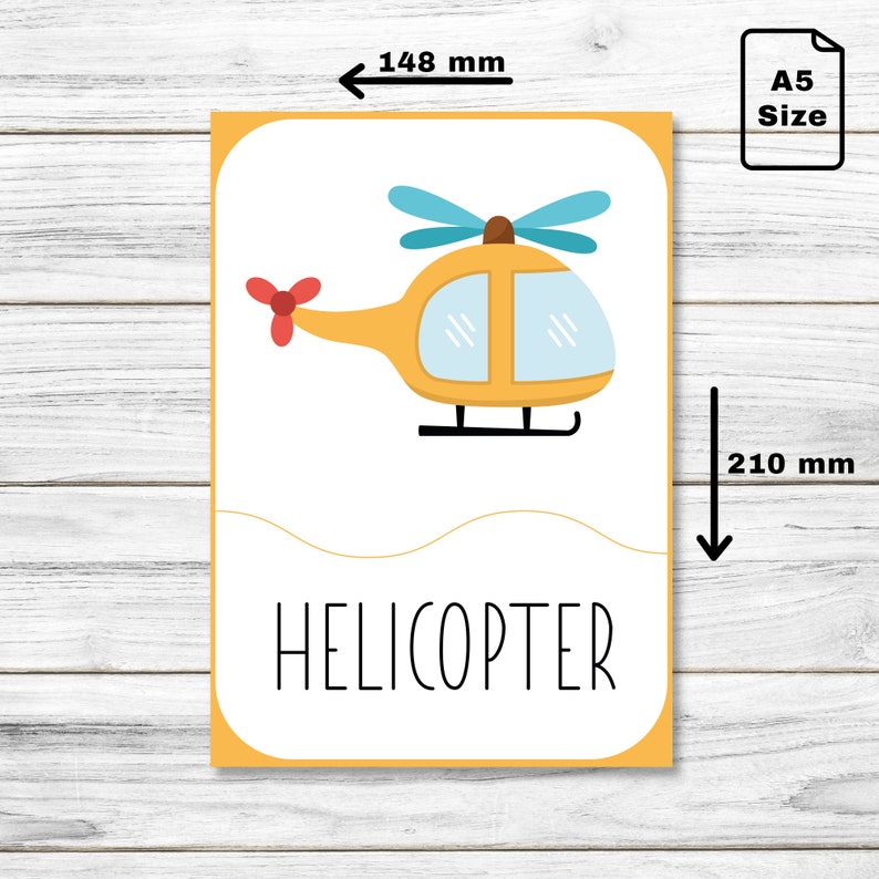 Transportation Cards - Preschool Printable Flash Cards - Transportation ...