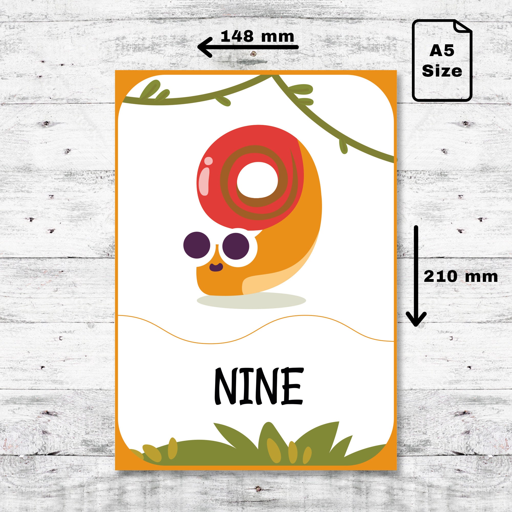 Digital Number Flashcards 0-9 Printable, Number Tracing Flashcards ...