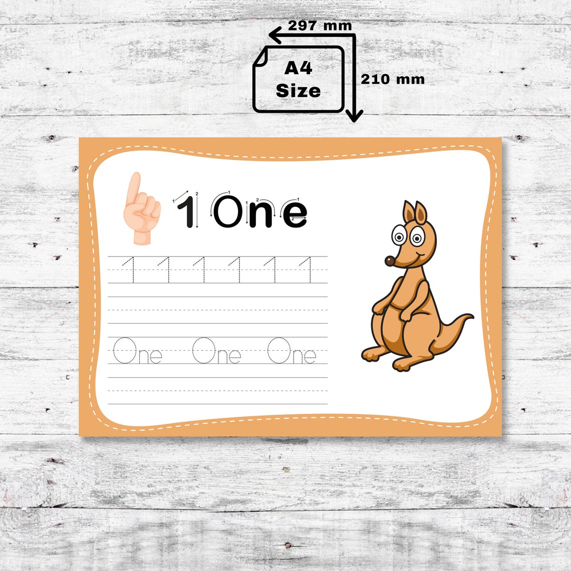 Number Tracing Printable Flashcards PDF Preschool Worksheet - Etsy